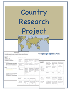 Country Research Project | SpanishPlans.org
