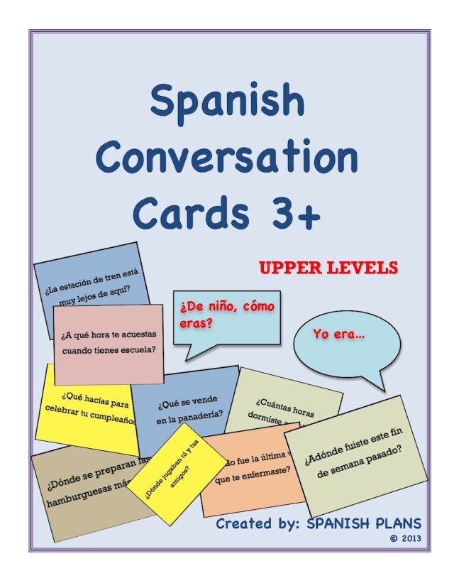 Spanish Speaking Activities | SpanishPlans.org
