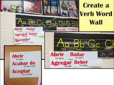 Verb Word Wall | SpanishPlans.org