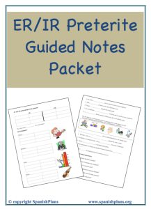 Past Tense | SpanishPlans.org