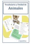 Animales | SpanishPlans.org