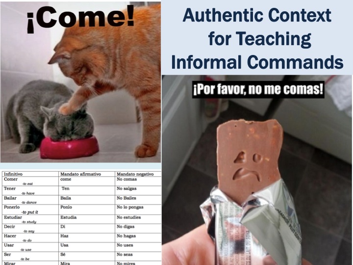 Teaching Commands through Context | SpanishPlans.org