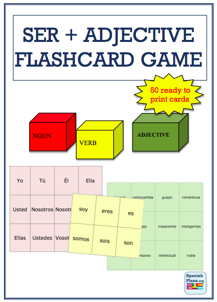 Ser and Adjectives Activity | SpanishPlans.org