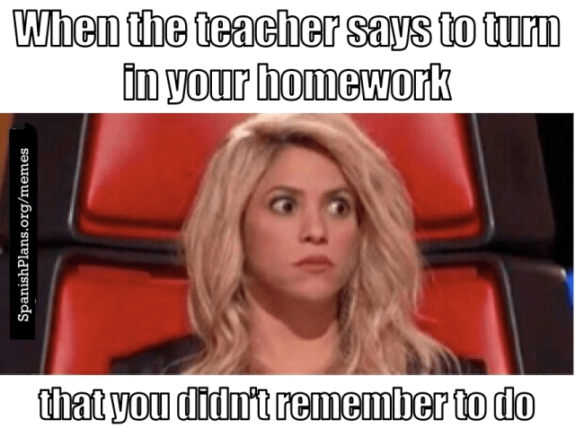 Student Memes | SpanishPlans.org