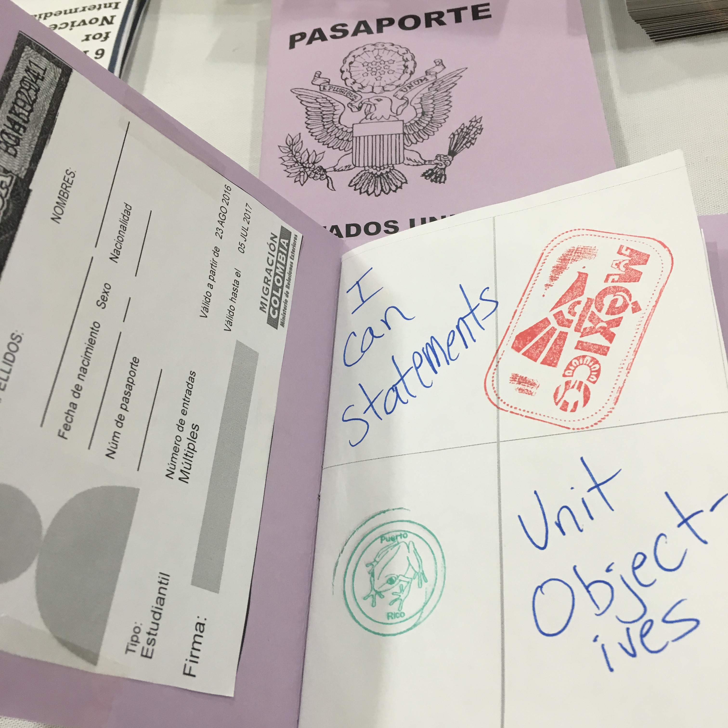 Passport Stamps | SpanishPlans.org