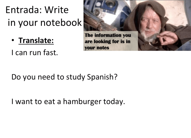 Bell Work in Spanish Class | SpanishPlans.org