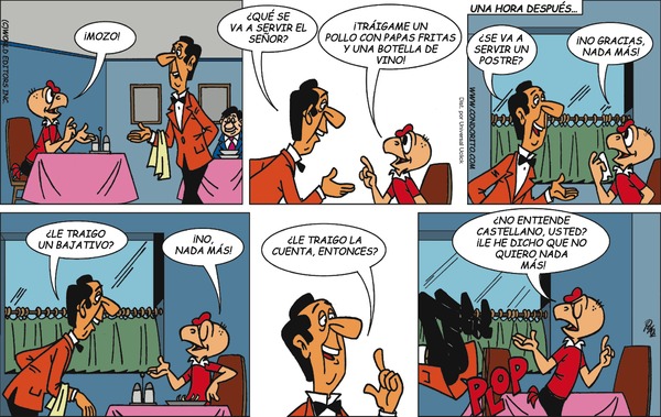 Spanish Conversation Comic Strips
