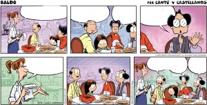 En el restaurante comic strips | SpanishPlans.org