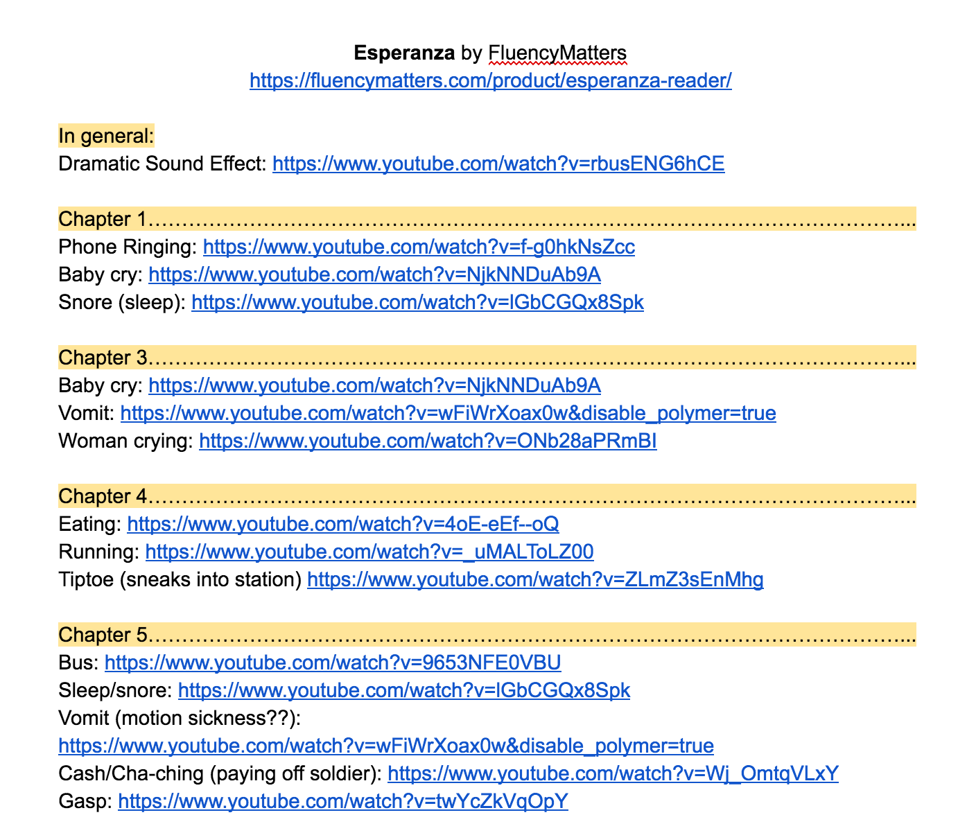 Sprucing up a Story with Sound Effects | SpanishPlans.org