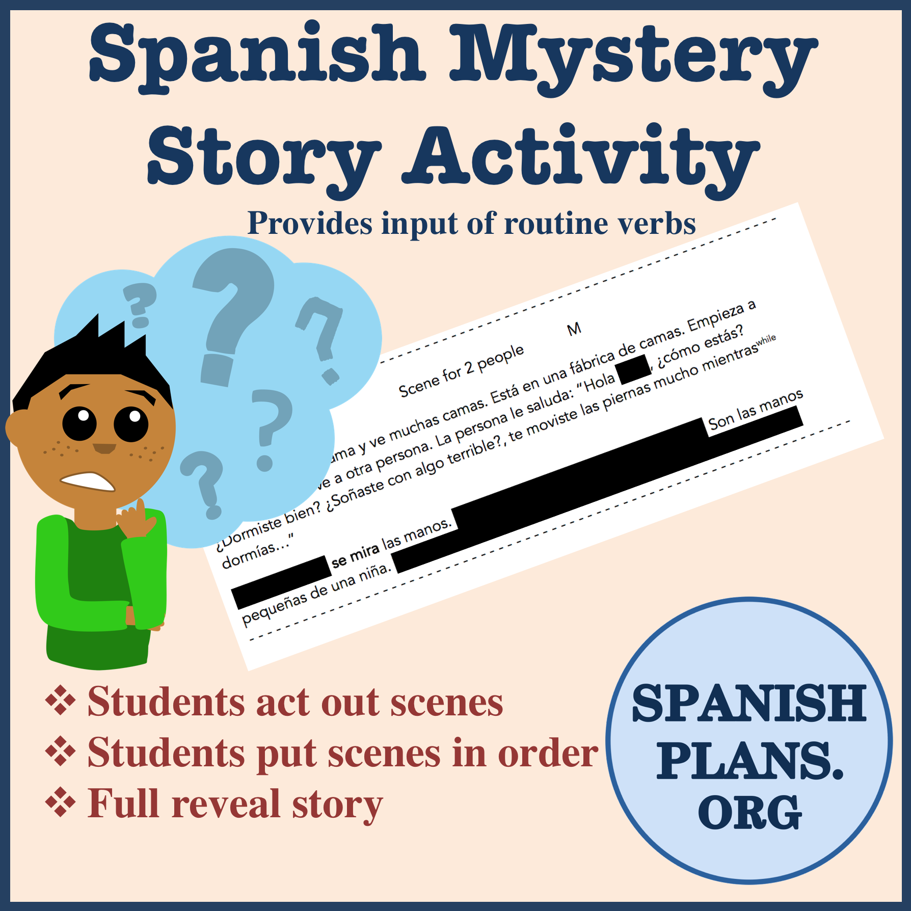 Pre Amnesia Story | SpanishPlans.org