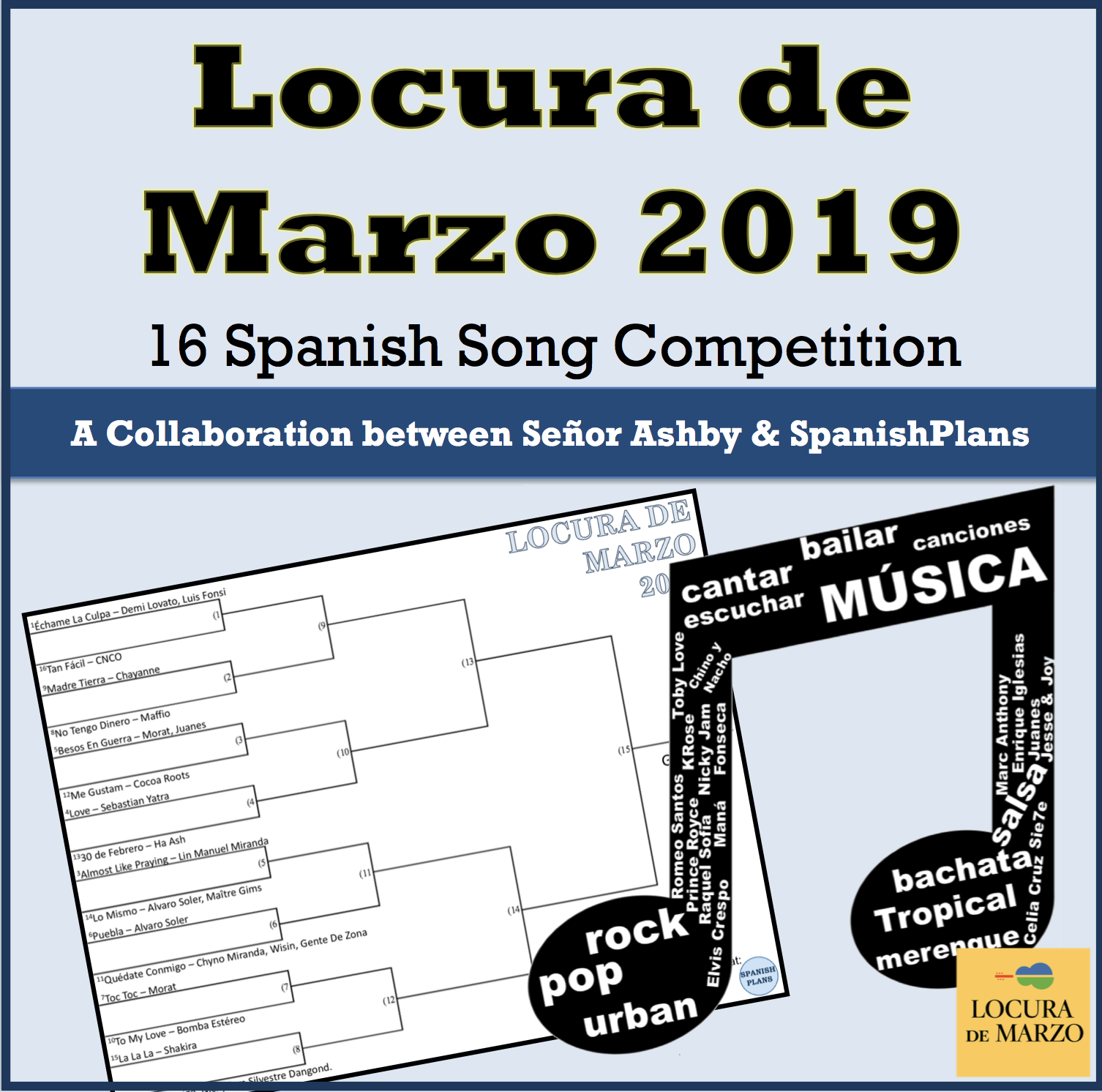 March Music Madness 2019 | SpanishPlans.org