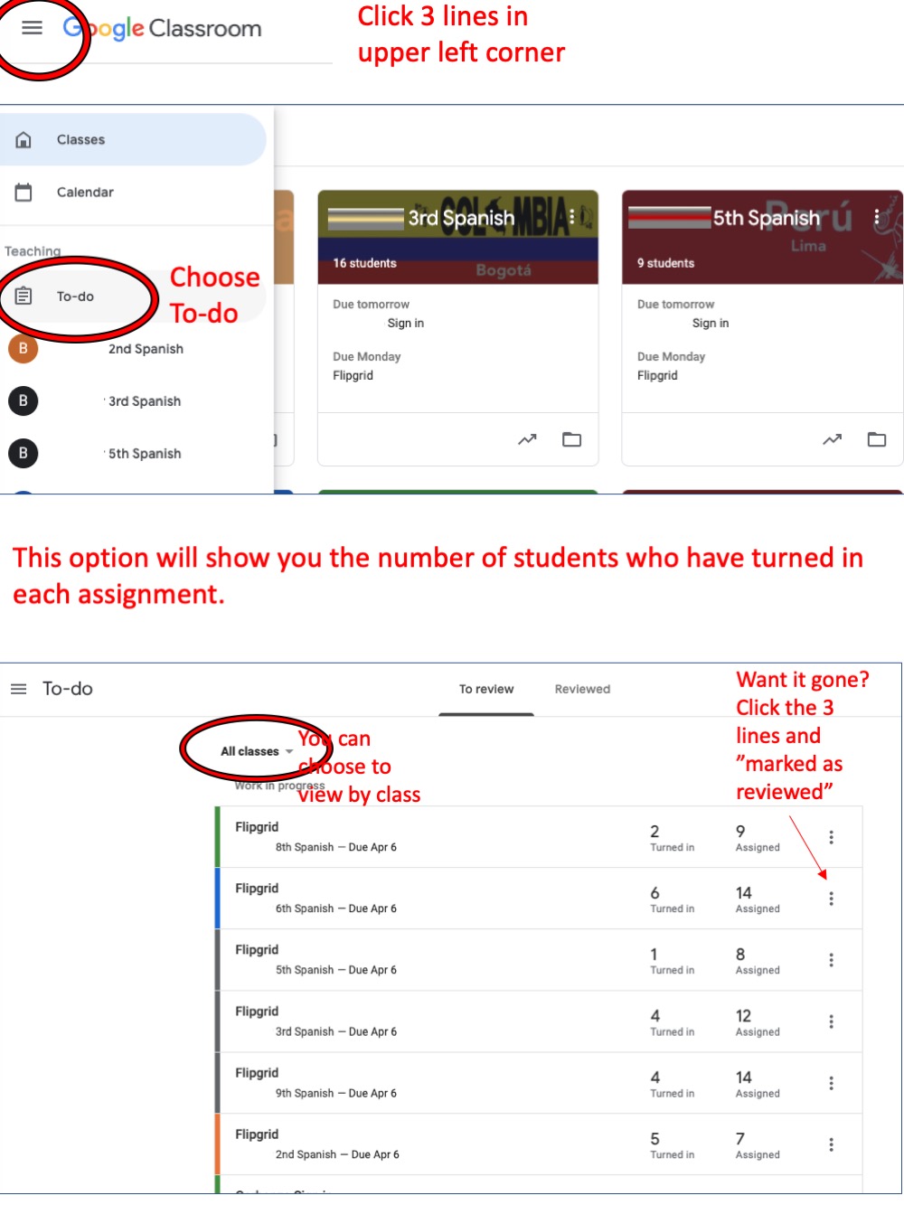 Google Classroom Tips | SpanishPlans.org