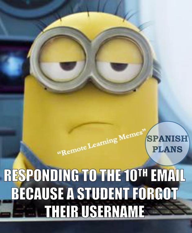 Distance Learning Memes | SpanishPlans.org