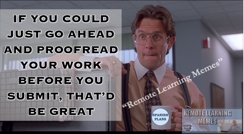 Distance Learning Memes | SpanishPlans.org