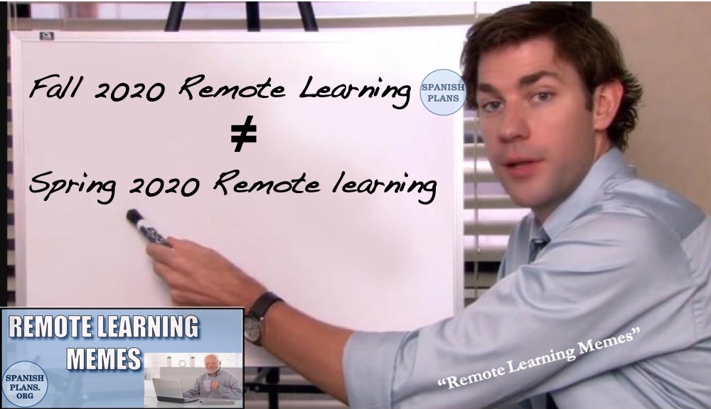 Distance Learning Memes | SpanishPlans.org