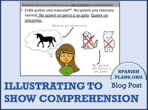 Illustrating to show comprehension | SpanishPlans.org