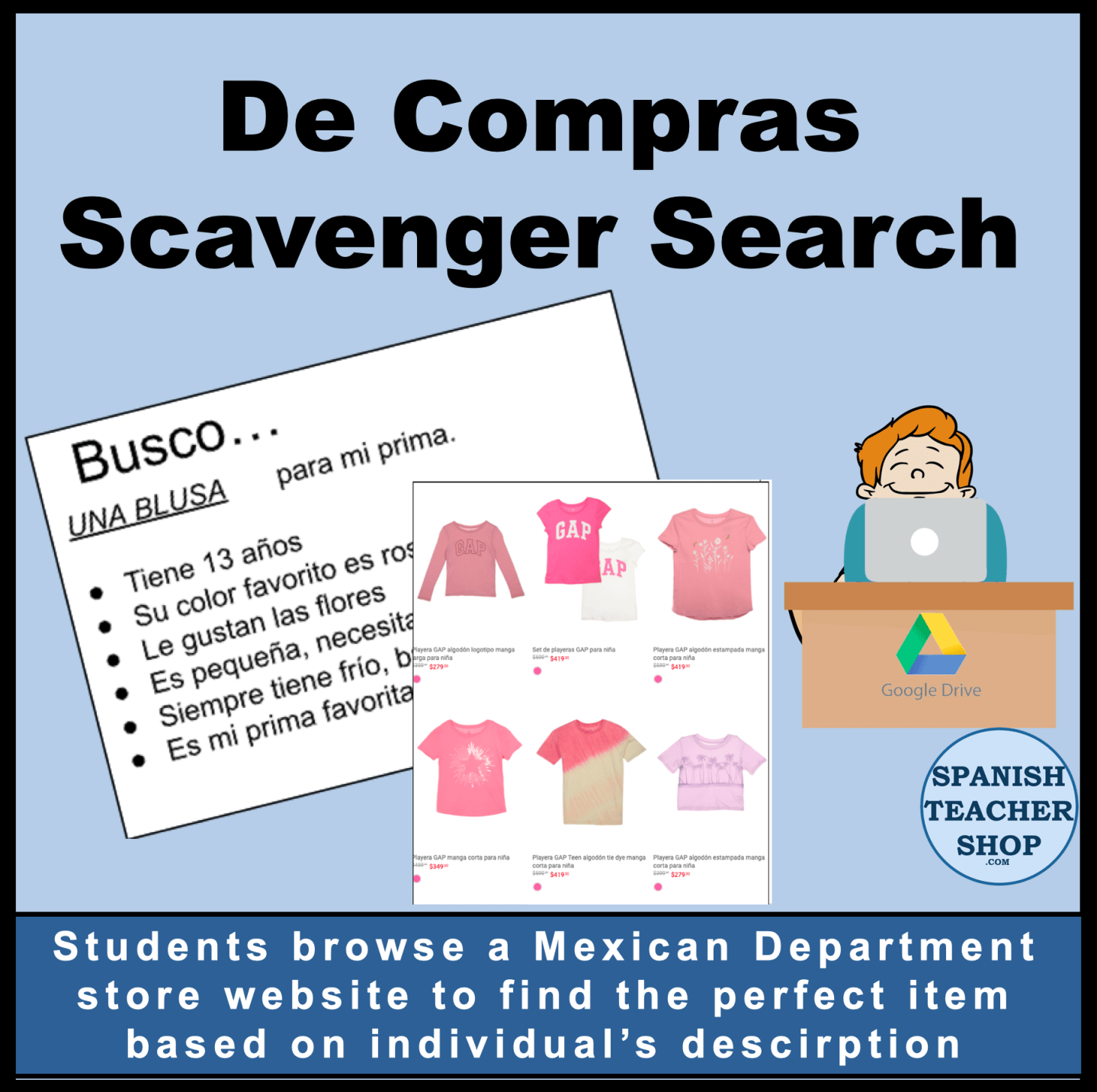 De compras class activity | SpanishPlans.org