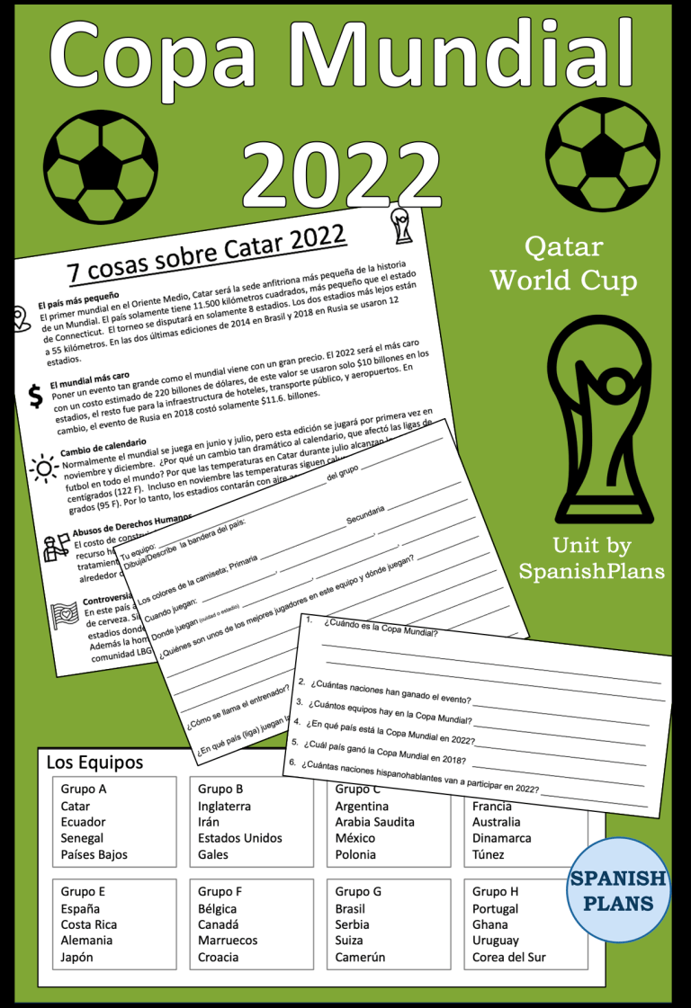Copa Mundial 2022 | SpanishPlans.org