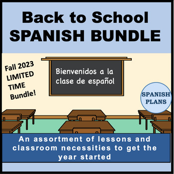 back to school spanish bundle | SpanishPlans.org