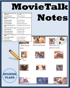 Movie Talk Notes Activity | SpanishPlans.org